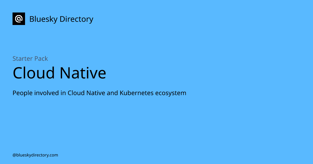 Cloud Native - Bluesky Directory
