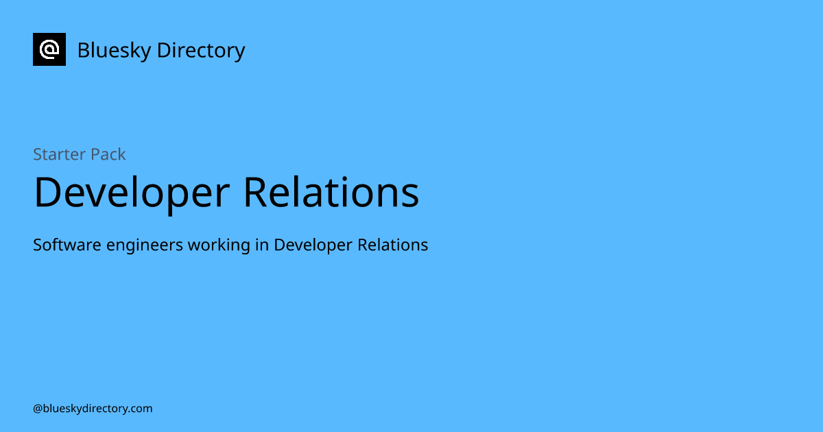 Developer Relations - Bluesky Directory