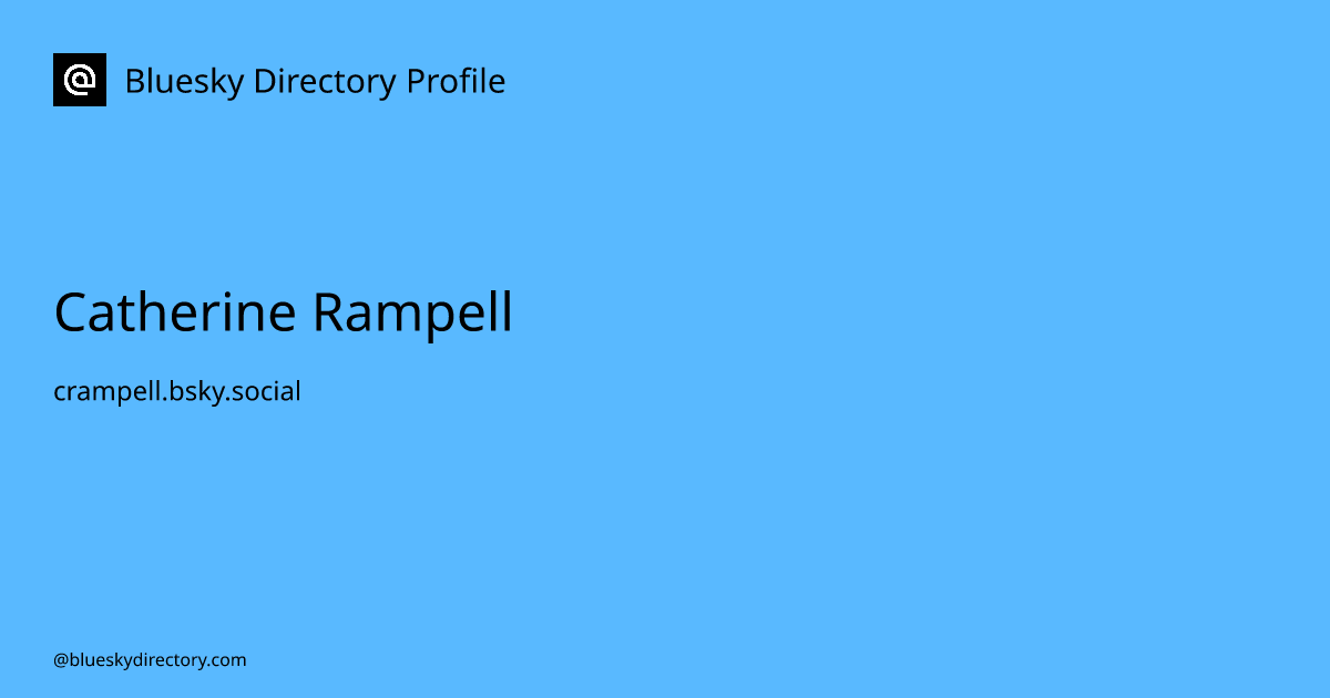 Catherine Rampell on bsky - Profiles - Bluesky Directory