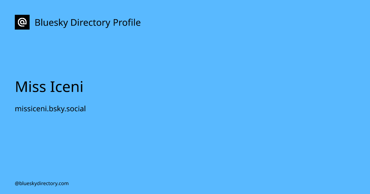 Miss Iceni on bsky - Profiles - Bluesky Directory