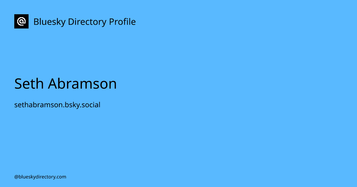 Seth Abramson on bsky - Profiles - Bluesky Directory